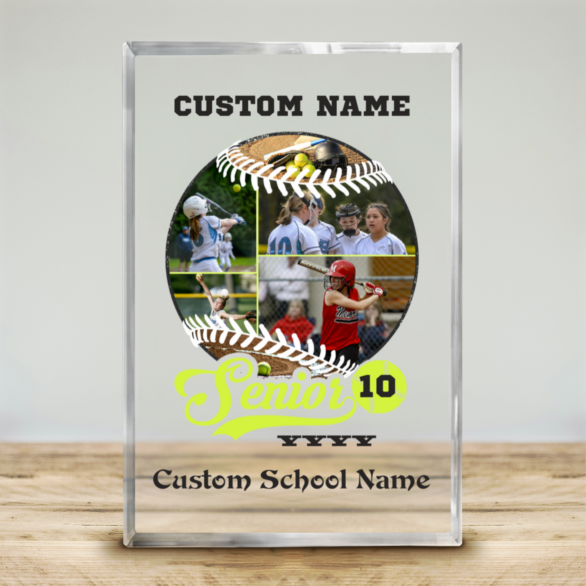 Softball Picture Acrylic Block, Softball Senior Night Plaques ...
