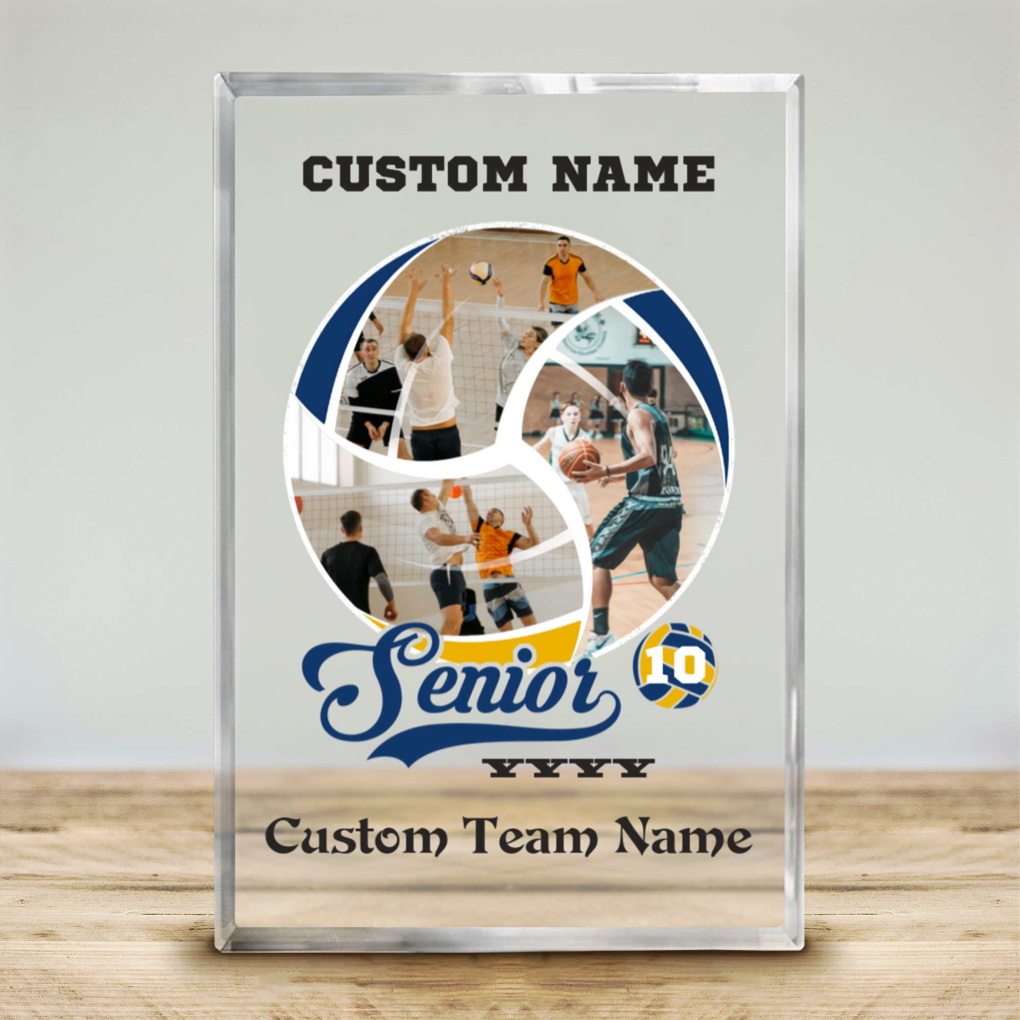 Volleyball Picture Acrylic Block, Volleyball Senior Night Plaques ...