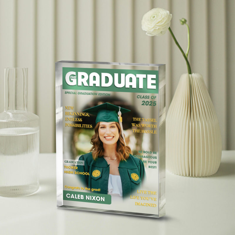 Graduation Magazine Acrylic Plaque, Senior 2025 Graduation Gifts, Gifts ...