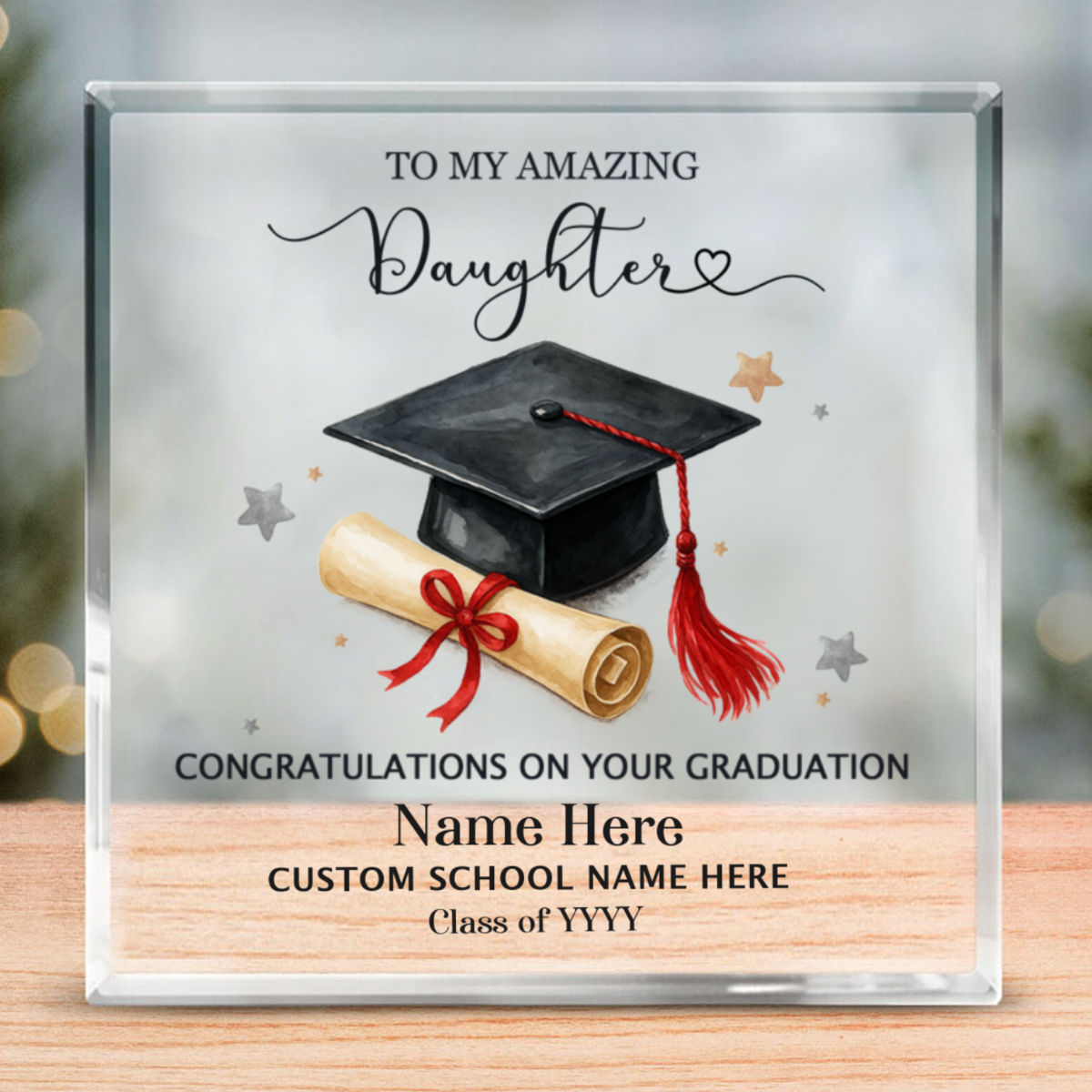 Graduation Plaque For Daughters, Daughter Graduation Gift 2025 ...