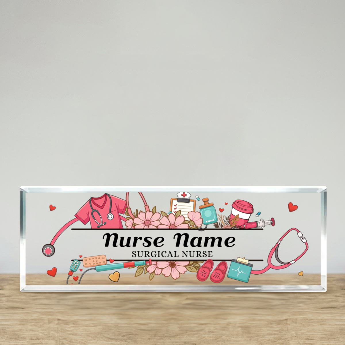 Acrylic Name Plate For Nurse, Gift For Nurse, Nurse Graduation Gift ...