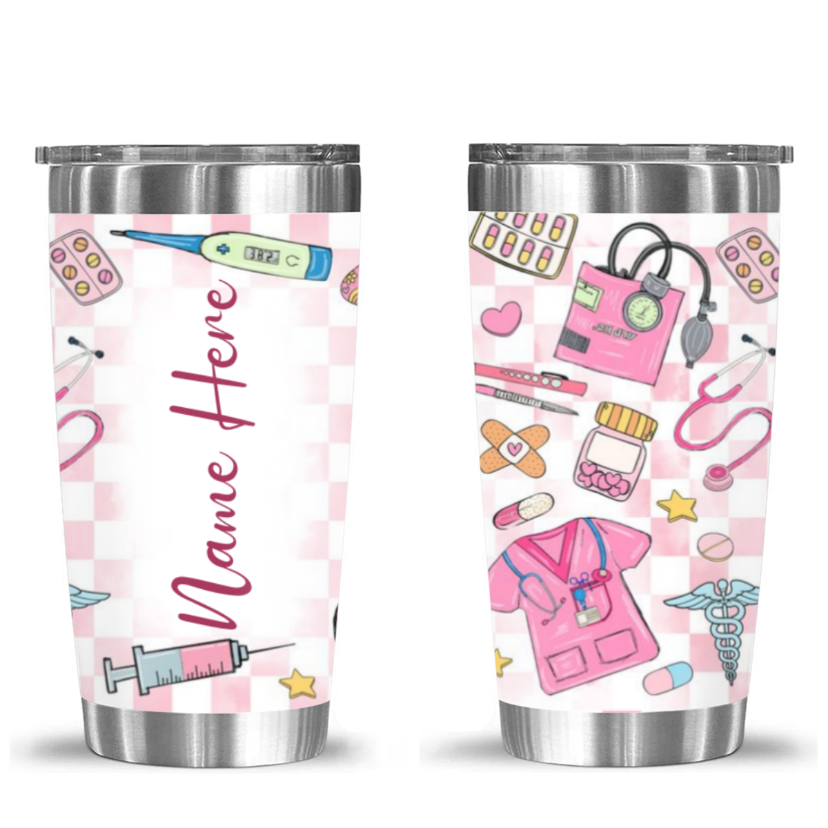 Custom Tumblers For Nurses, Lpn Nurse Cup, Rn Graduation Gifts For ...