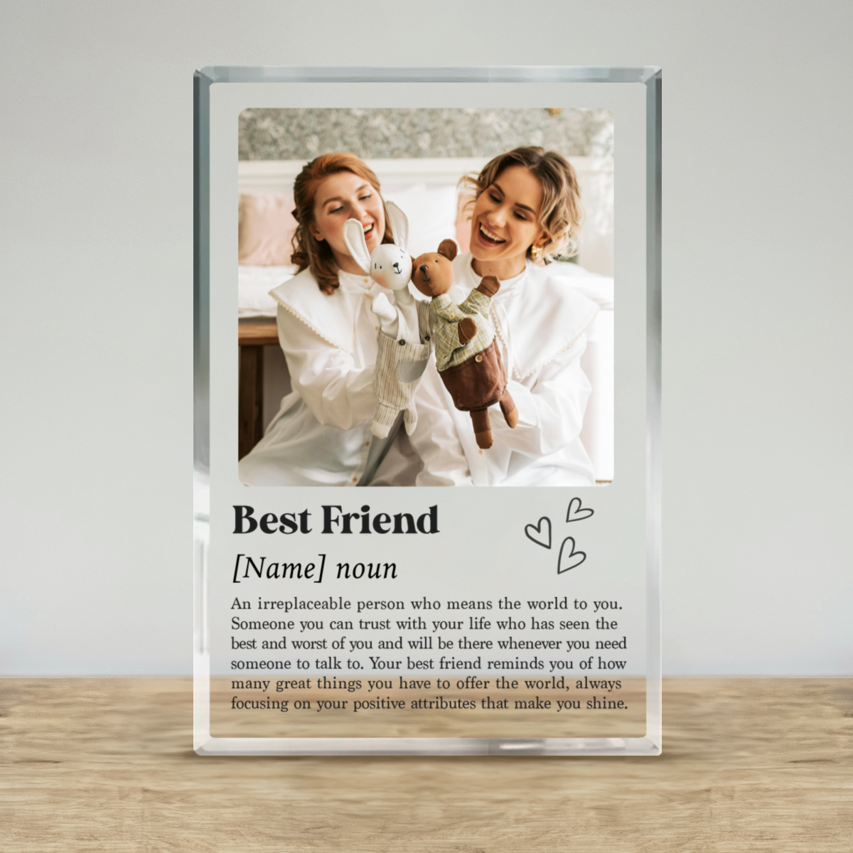 Personalized Best Friend Definition Plaque, Birthday Gift For Her ...