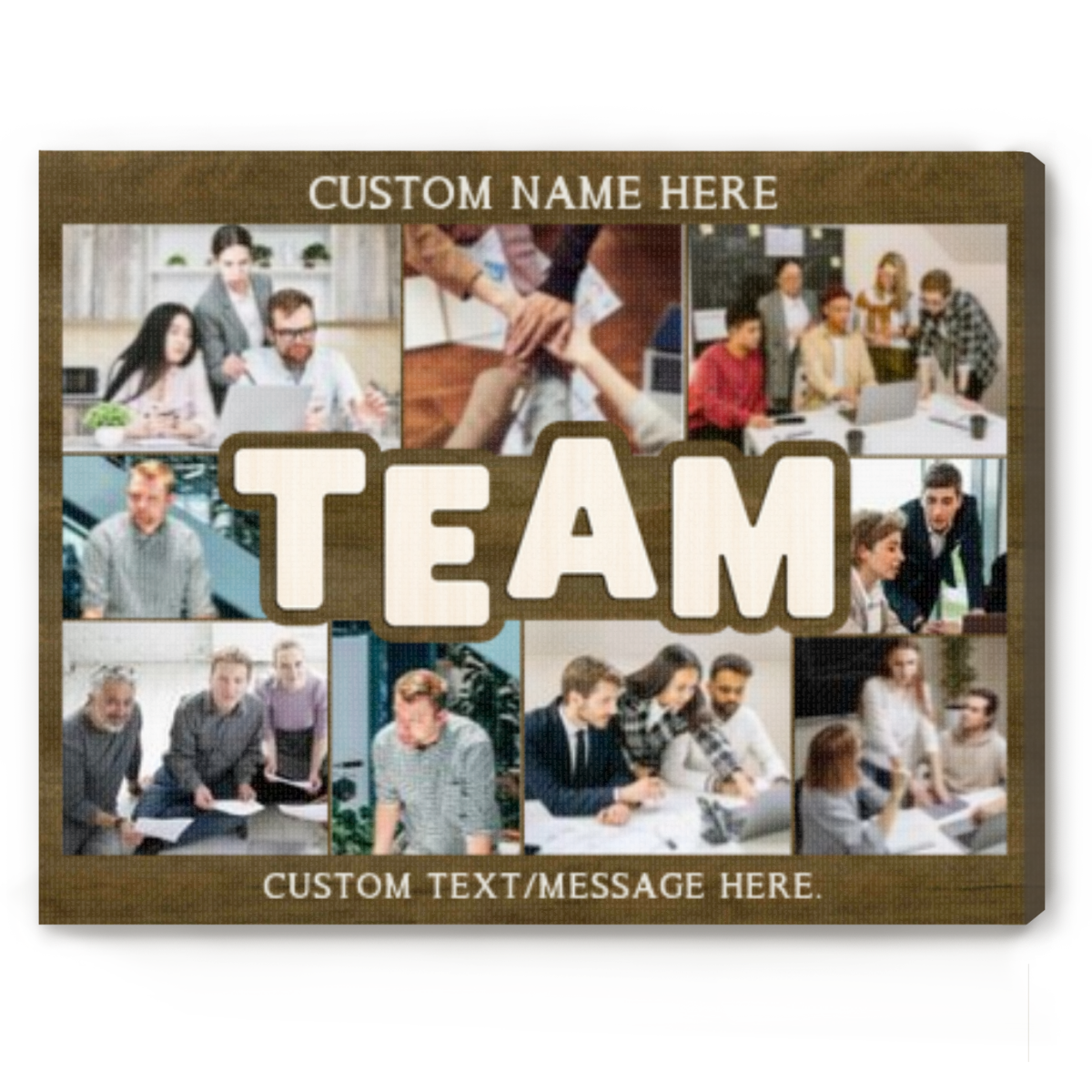 Personalized Team Canvas, Office Appreciation Gift For Employees ...