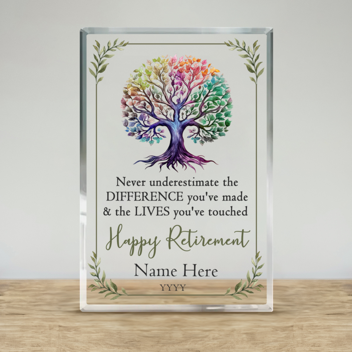Personalized Retirement Plaque, Custom Retirement Keepsake, Thank You ...