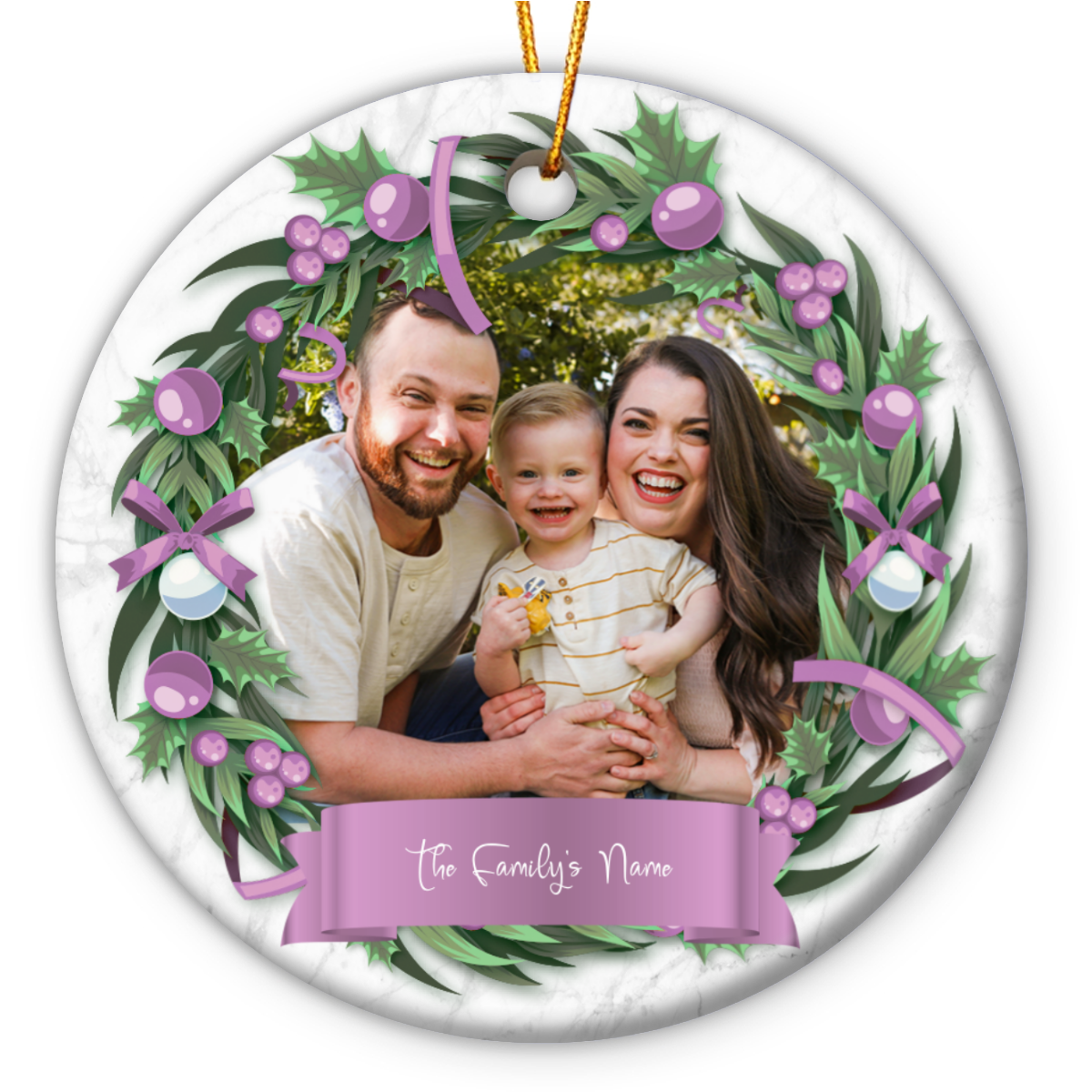 Custom Ornament With Picture, Personalized Family Christmas Ornament ...