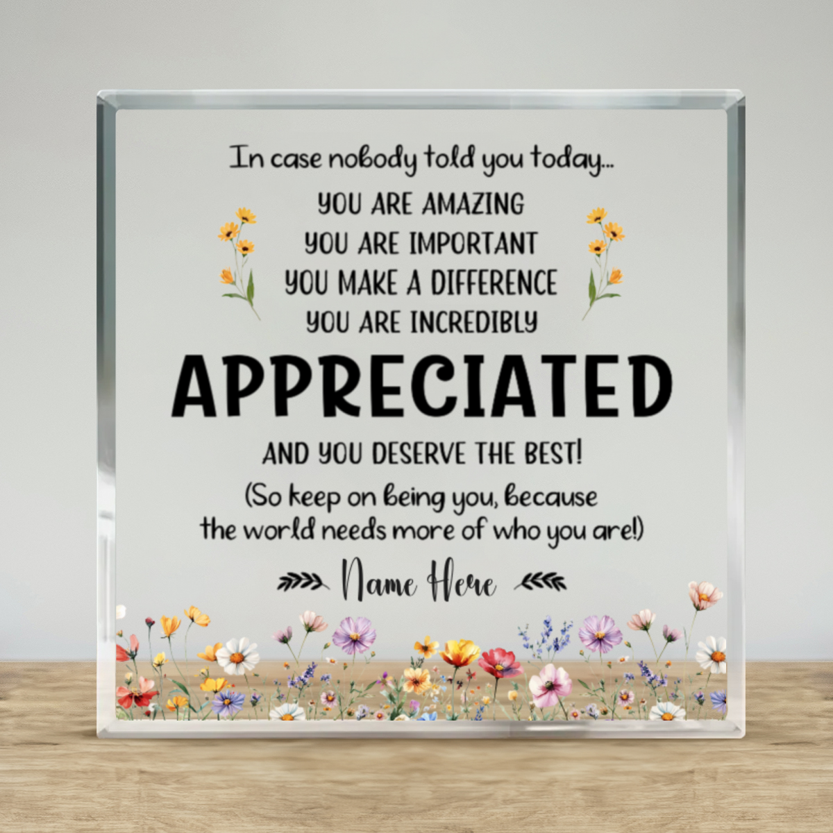 Personalized Appreciation Plaque, Thank You Gift, Christmas Gift For ...