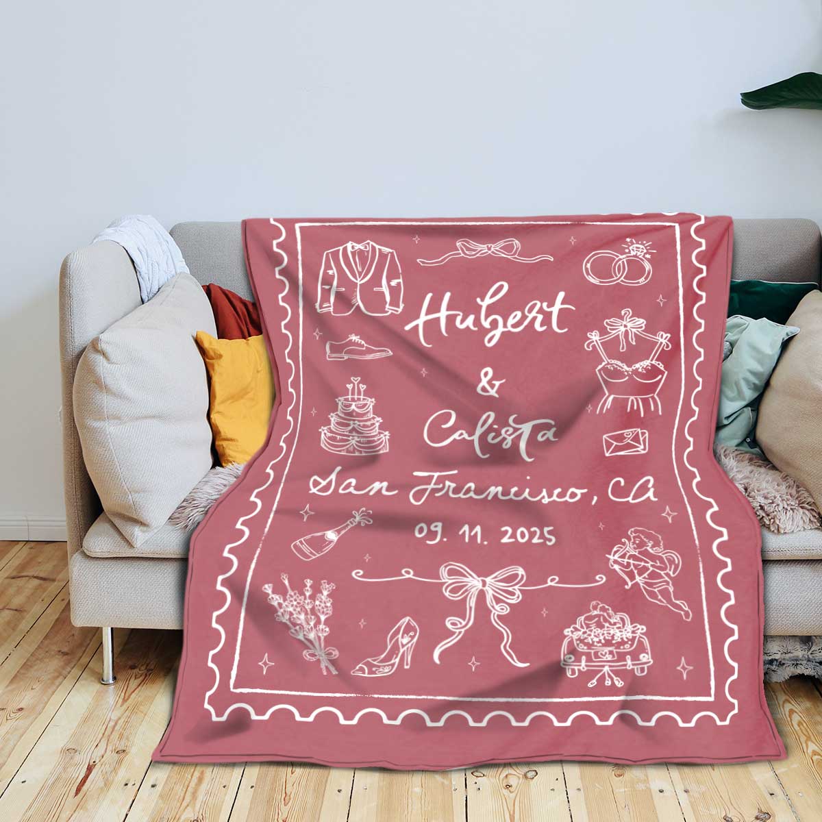 Custom Blanket Personalized Wedding Gifts For Couple - 60 Gift Ideas ...