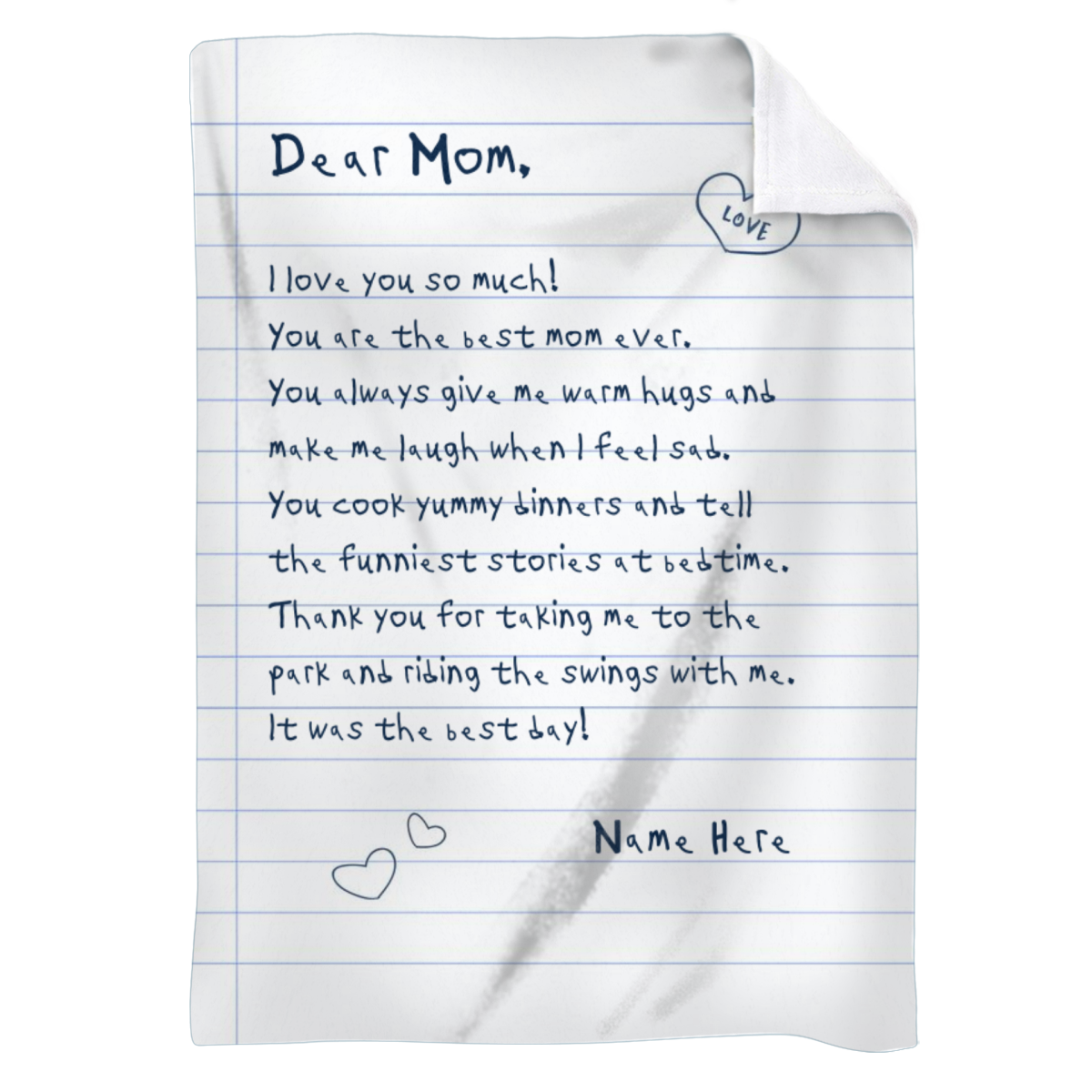 Personalized Letter Blanket - Mother's Day Gift From Son Or Daughter ...