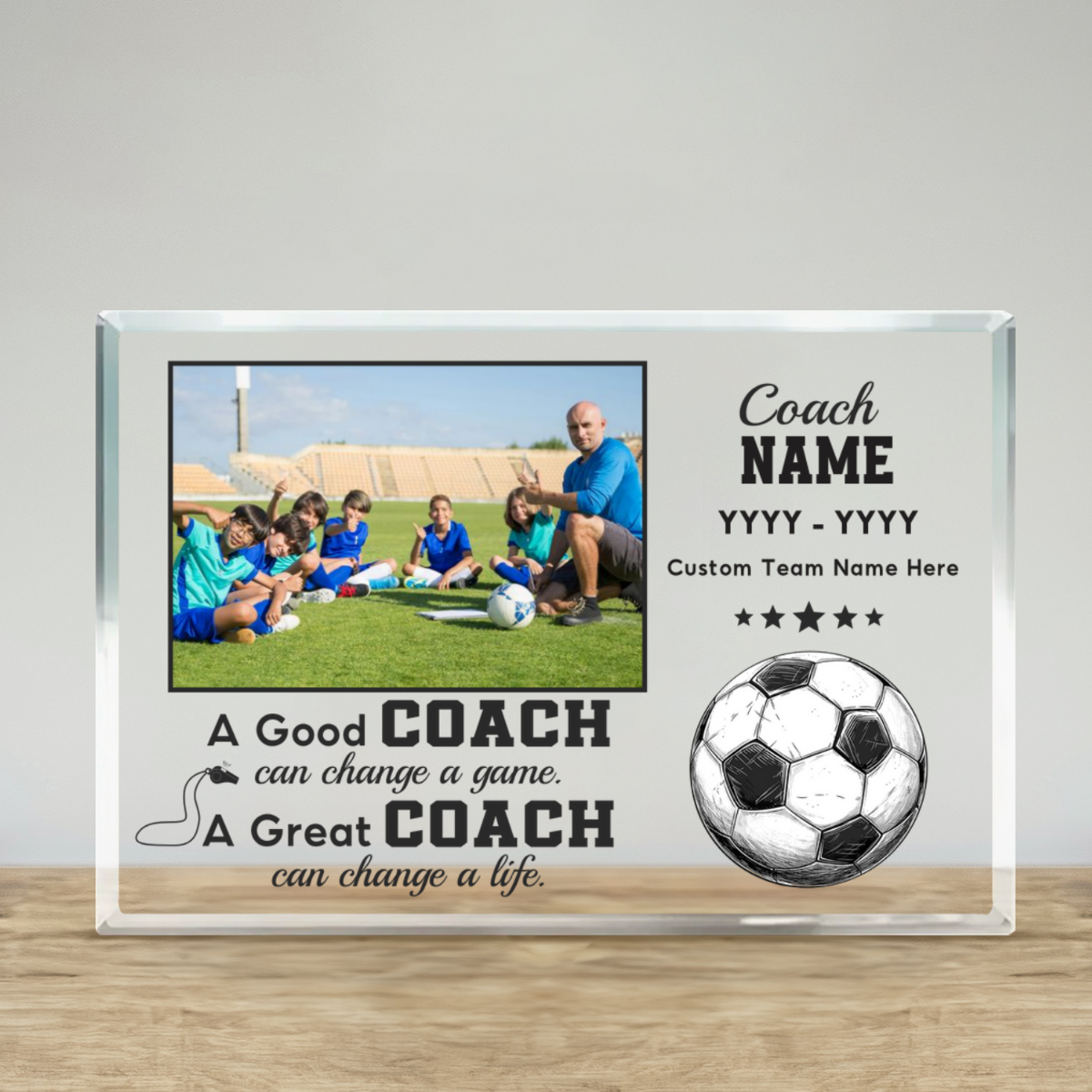 Personalized Soccer Coach Plaque – End Of Season Gift For Coach Or ...