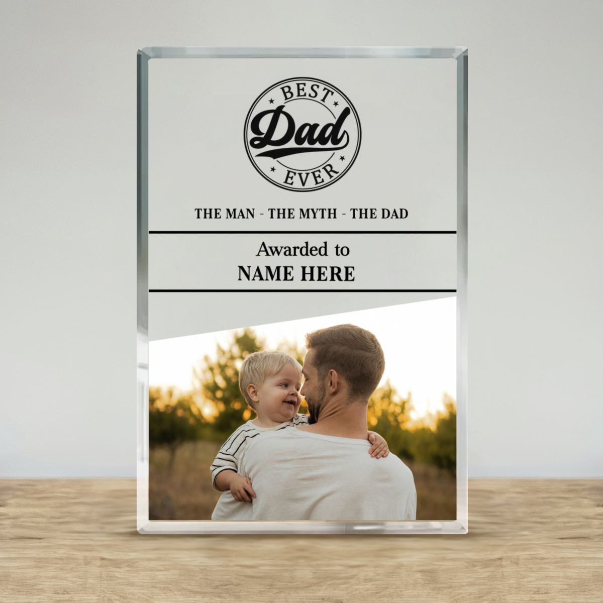Personalized Dad Plaque – Christmas Gift For Dad From Kids, Custom ...