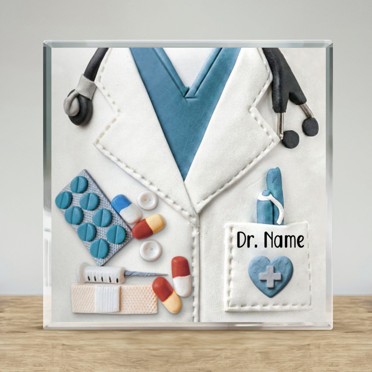 Custom Doctor Acrylic Plaque With Name, Personalized Medical Symbols ...