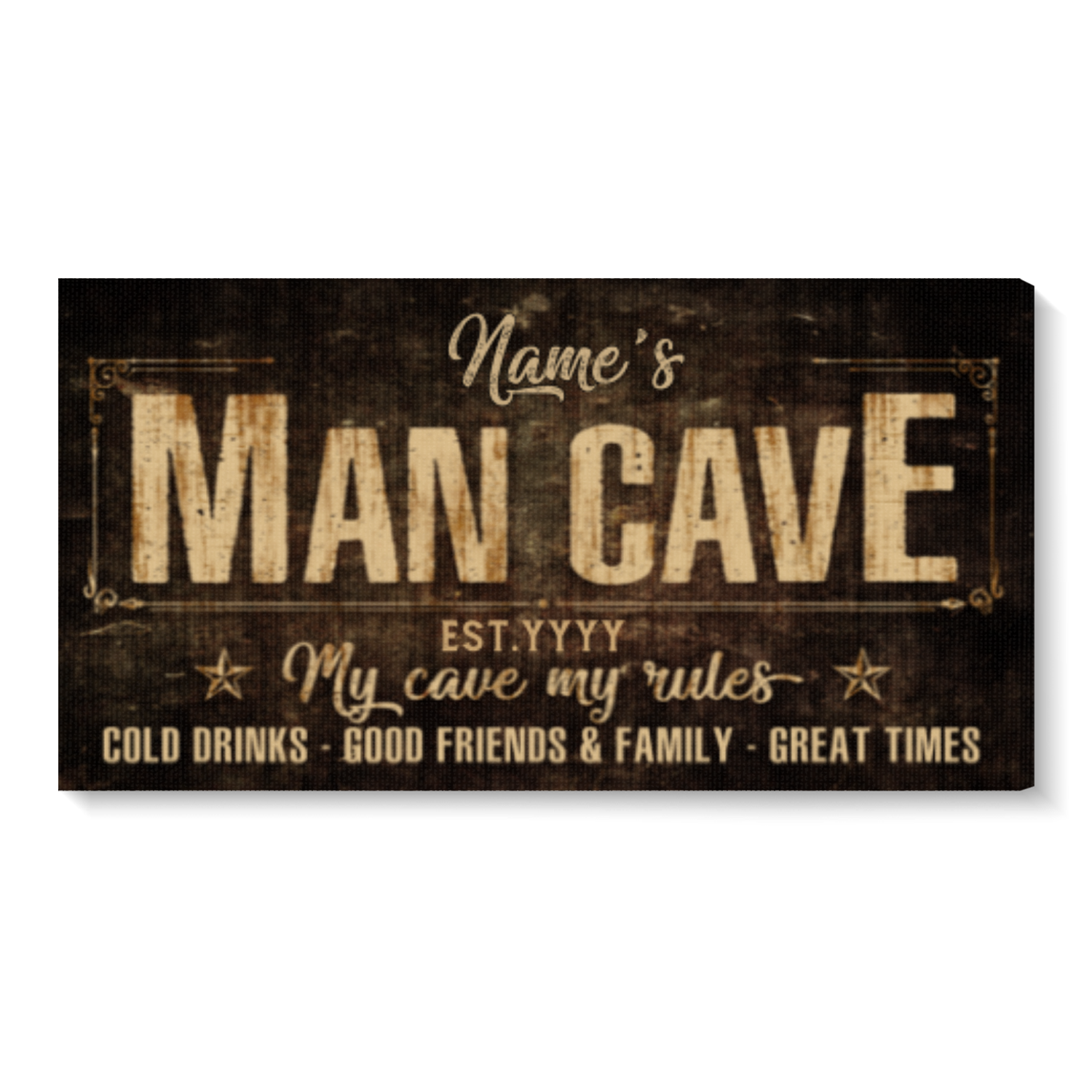 Personalized Man Cave Sign - Father's Day Gifts For Dad Husband ...